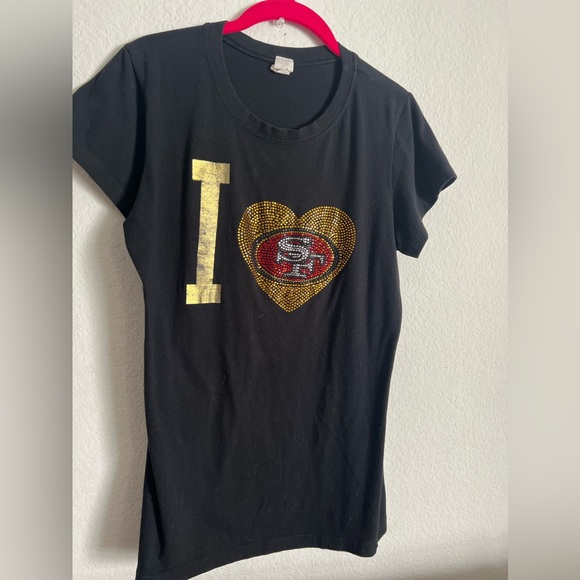 Sports casual shirt | Tops | I Love Sf Bling Logo T Shirt | Poshmark